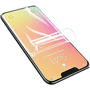 [2 Pack] Ultra High Definition Hydrogel Screen Protector for iPhone 13 Pro Max/iPhone 14 Plus, Upgraded High Sensitivity Non-breakable Flexible TPU Screen Protector [Bubble Free] (Non-Tempered Glass)