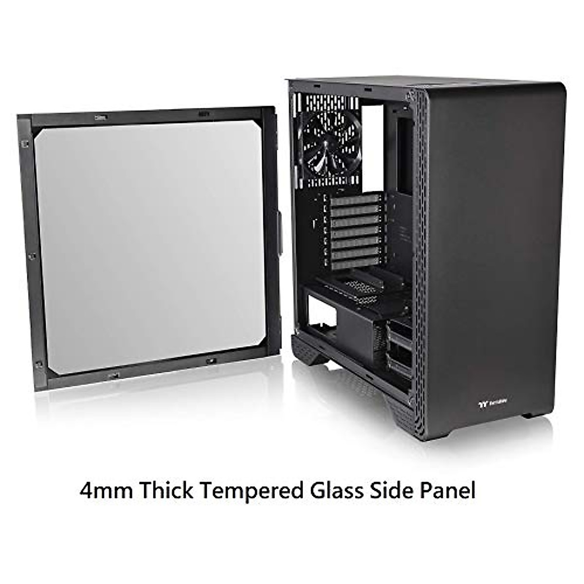 Thermaltake S300 Tempered Glass Edition ATX Mid-Tower Computer Case with 120mm Rear Fan Pre-Installed CA-1P5-00M1WN-00