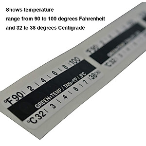 iTauyees 10 X Temperature Strips for Urine Drug Testing, Measurement Range: 32℃-38℃ (not Used as Body Temperature Measurement)