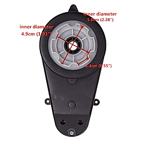 weelye 12V550 40000RPM Gearbox with High Torque 12V DC Motor for Kids Ride on Car SUV Parts, Electric Motor with Gear Box High Speed RS550 DC Motor Match Children Ride on Toys Accessories