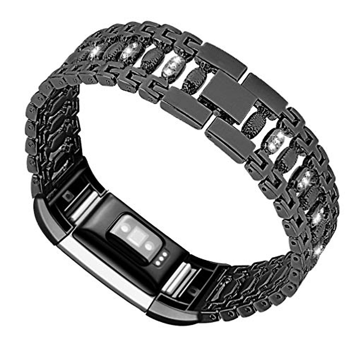 ULTECHNOVO Smartwatch Band Watch Replacement Strap Rhinestone Watch Accessories Watch Strap Watch Frame Wristband