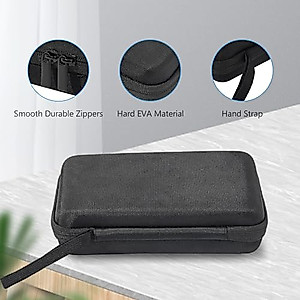 ProCase Hard Travel Electronic Organizer Case for MacBook Power Adapter Chargers Cables Power Bank Apple Magic Mouse Hard Drive USB Flash Disk SD Card Small Portable Accessories Bag -M, Black