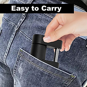 Black Trailer Hitch Coupler Lock Trailer Hitch Lock Tow Boat RV Truck Car's Coupler Heavy Duty Steel Trailer Tongue Locks(1pack)