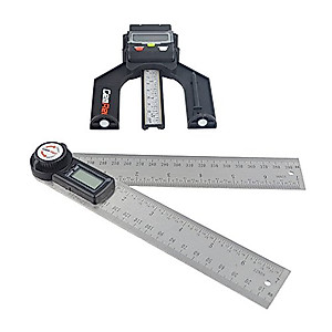 GemRed Digital Depth Guage Height Gauge for Router Table and Digital Protractor(Angle Finder GRSET903)