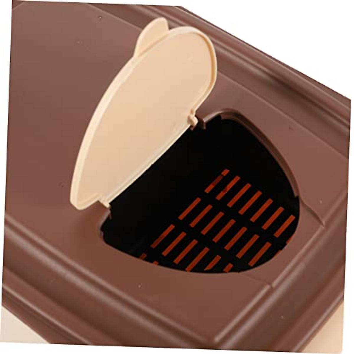 KICHOUSE 1 Set Tea Residue Bucket with Lid Tea Residue Filter Bucket Container with Lid Table Top Bin Garbage Can Mini Containers Small Wastebasket Drain Tray Office Desktop Pp