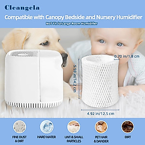 3 Pack Humidifier Replacement Filter Compatible with Canopy Bedside and Nursery Humidifiers | Wood Pulp & Paper Filter for Optimal Performance | Easy to Install