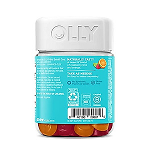 OLLY Kids Chillax, Magnesium Gummies Plus L-Theanine, Lemon Balm, Calm Chews for Kids 4+, Sherbet Flavor - 50 Count