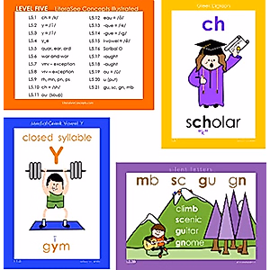 LiteraSee Concepts Illustrated, Five Orton-Gillingham based levels
