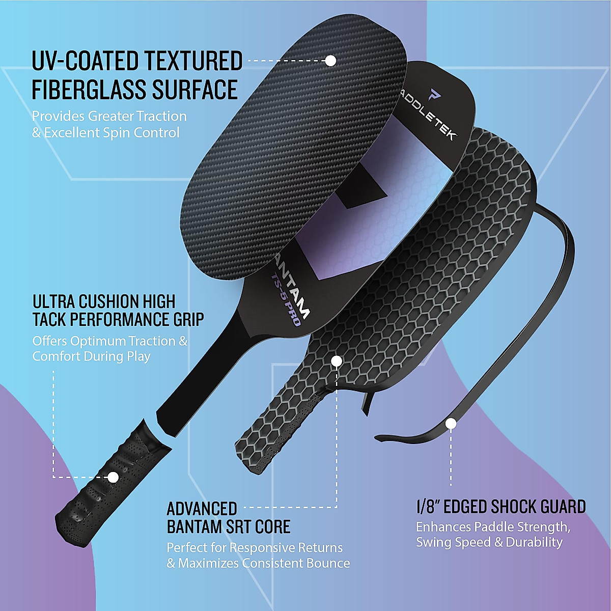 Bantam-TS-5 PRO-Lightweight-Thin Grip-Purple