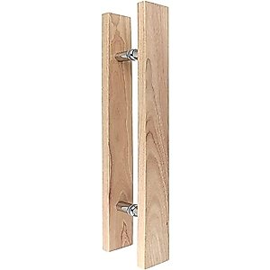 Barn Door Pull Handle, Wooden Pull Push Door Handles, 40/60/120/150cm Waterproof Entry Door Bar Hardware Set, for Sliding Barn Doors/Interior or Exterior Doors/Shower Doors ( Color : C , Size : 40cm/1