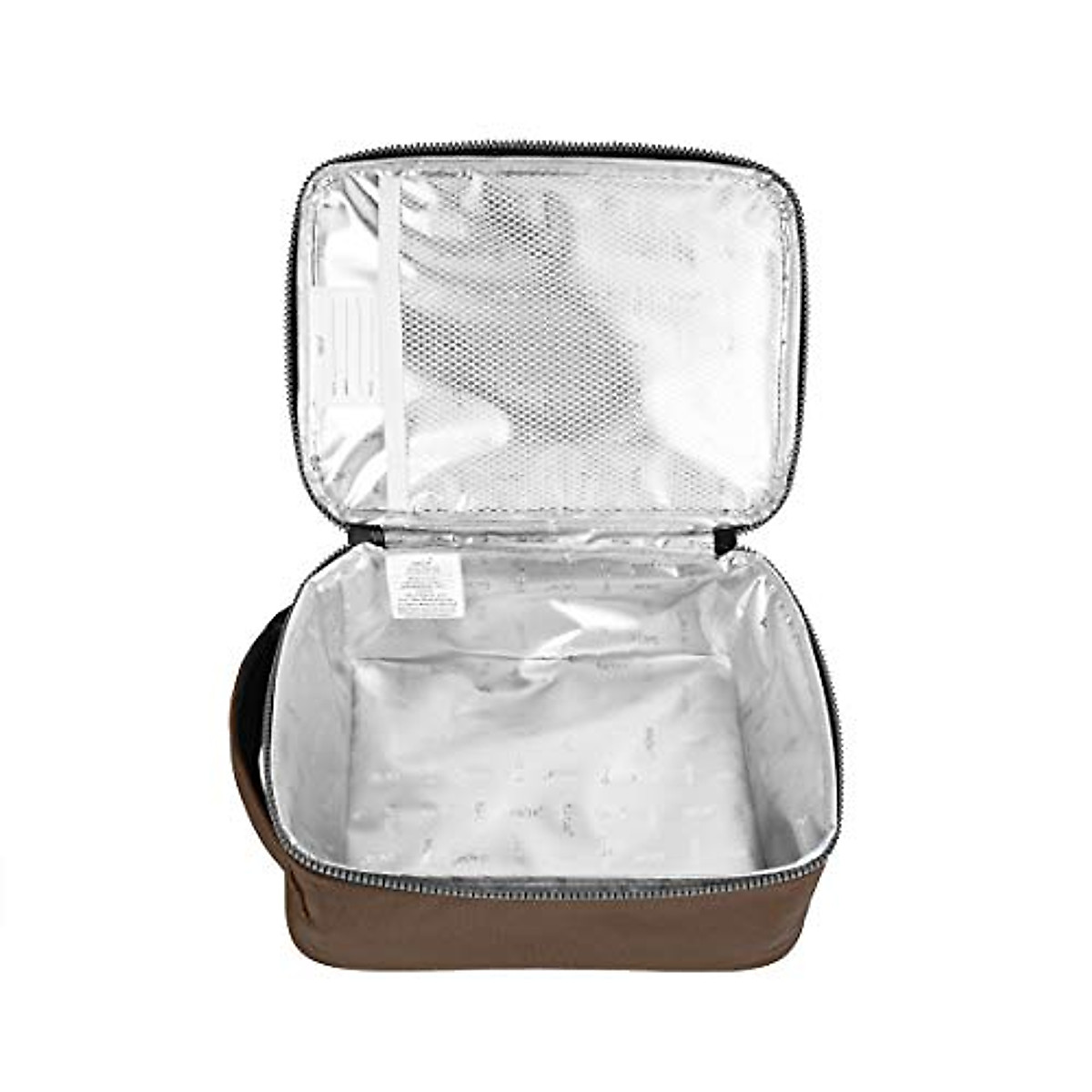 Sachi Explorer Durable Insulated Lunch Tote, Lunchbox with Heavy Duty Zipper, Large Lunch Bag, for Men with Hands Free Buckle Handle Loncheras Coffee