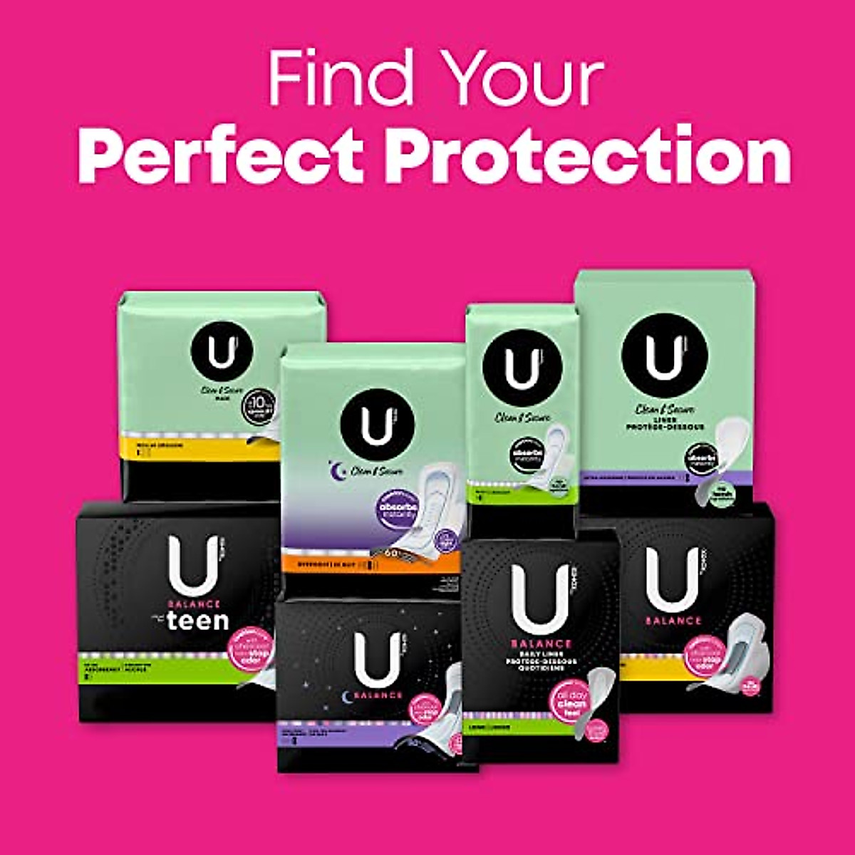 U by Kotex Barely There Thin Panty Liners, Light Absorbency, Long, Unscented, 450 Count (5 Packs of 90) (Packaging May Vary)