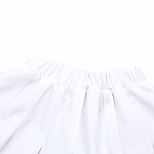 Sicypoty Girls Cheerleader Costume Cheerleading Outfit Fancy Dress for Halloween Party Birthday Pink 9-10Years