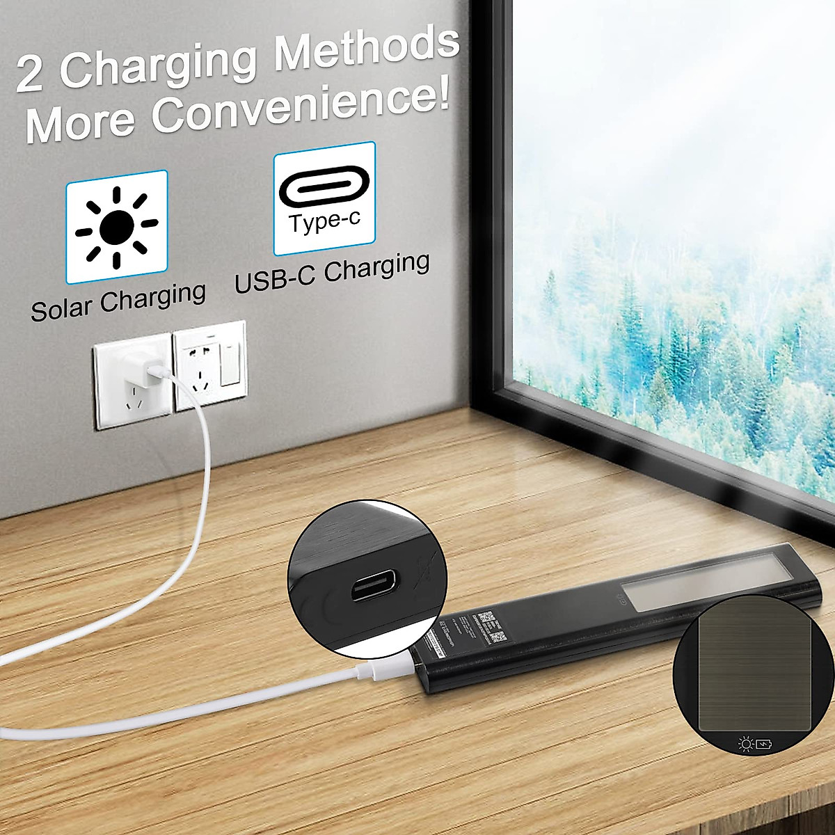 Solar Charging BN59-01357 Voice Remote Control Fit for Samsung Smart TVs, Solar Power RMCSPA1EP1 Remote Compatible with Samsung 2021 Neo LED Smart 4K Ultra HD TV, with 3 Shortcut Buttons