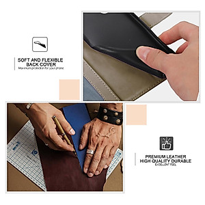 Ateeky iPhone 15 Wallet Case,[Stand Feature] Protective PU Leather Flip Cover with Credit Card Slot [Magnetic Closure] for iPhone 15 (Gray)