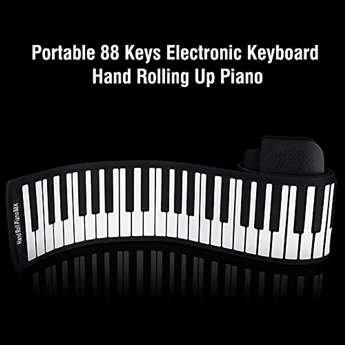 Rolling Piano, Portable 88 Keys Electronic Keyboard Hand Rolling Piano Built-in Rechargeable Battery