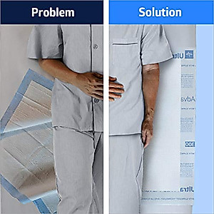 Medline Ultrasorbs Advanced Premium Disposable Underpads with SlipResist Technology, 30" x 36", 70 Count