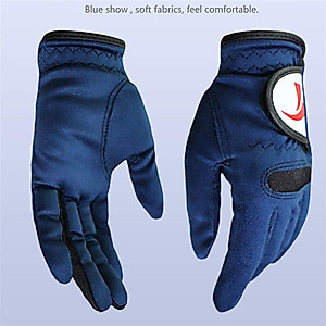 Women Golf Gloves Outdoor Sports Golf Gloves Super Fiber Cloth Elastic Breathable Lady 1Pair Golf Gloves