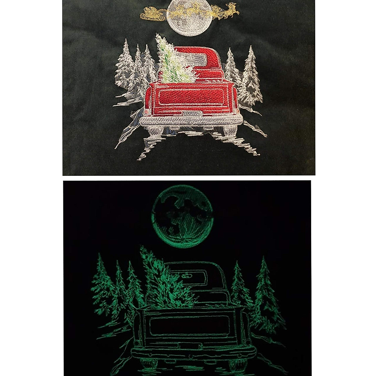 Simthread Glow in The Dark thread, Polyester Embroidery Thread, 5 Spools 550 yards each, for Home Embroidery and Sewing Machine