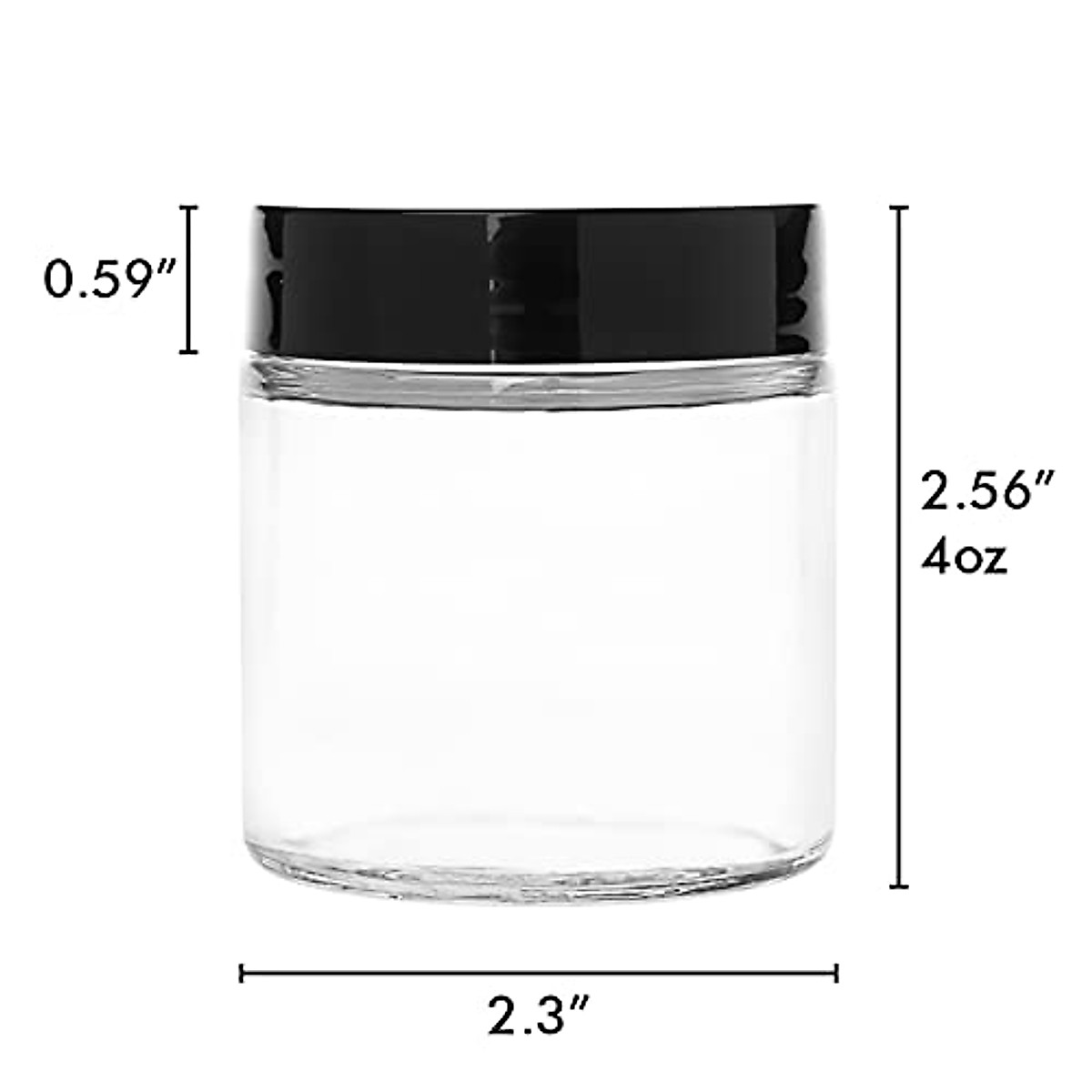 Hoa Kinh 4Ounce Glass Jars with Lids, 12 Pack Mini Round Set Glass Jars Canning Storage Jars Containers for Storing Lotions, Powders, and Ointments