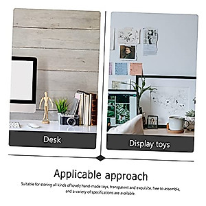 Cabilock 12 Pcs Storage Case Figure Model Display Case Dustproof Case Multi-Function Display Figure Model Showing Case Crafts Toy Child