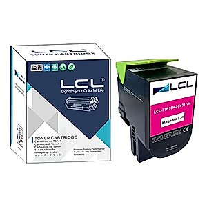 LCL Remanufctured Toner Cartridge Replacement for Lexmark 71B0030 71B10M0 CS317 CS317dn CX317 CX317dn CS417 CS417dn CX417 CX417de CS517 CS517de CX517 CX517de (1-Pack Magenta) Toner