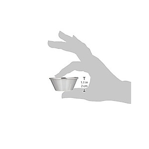 Winco SCP-15 Stainless Steel Sauce Cup, 1.5-Ounce, Medium