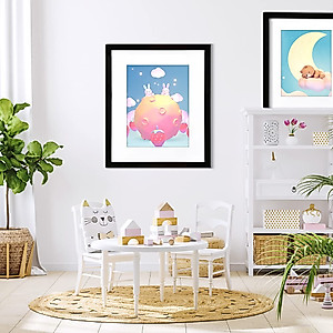 VNVNK 20x24 Frame Black, Perfect for 20x24 Inch Picture without Mat or 16x20 Inch Picture with Mat, Home Wall Decor Picture Frame-1 PCS