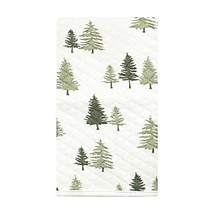 Hudson Baby Unisex Baby Quilted Burp Cloths, Forest Animals, One Size