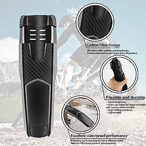 EZESO ESSENTIAL SKINCARE Mountain Bike Fender, MTB Mudguard, Front and Rear Bicycle Mudguard, Mud Guard Fits 20" 26" 27.5" 29" Universal Bike(2PCS)