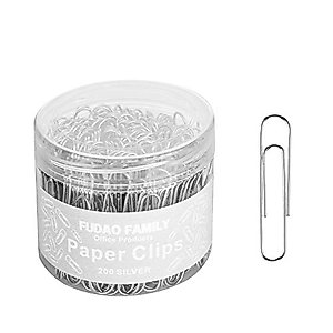 Jumbo Paper Clips, 2 Inch Paper Clip, 200 pcs Large Paperclips