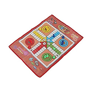 Plastic Flying Chess Game Set Folding Chess Board Kit Non Woven Fabric Roll Up Chess Board Game for Travel Family Chess Game