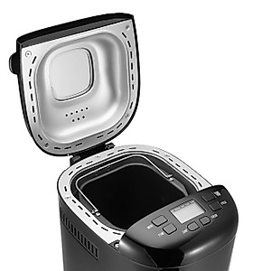 Amazon Basics 2 Pound Non-Stick Bread Making Machine, Black