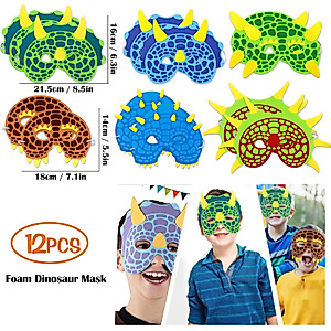Golray Dinosaur Party Favors Birthday Supplies Gift Box Dino Egg Model Puzzle Mask Stamper Slap Bracelet Keychain Tattoo Sticker Goody Bag Stuffer Pinata Filler 102Pcs Boy Kids Dinosaur Party Supplies