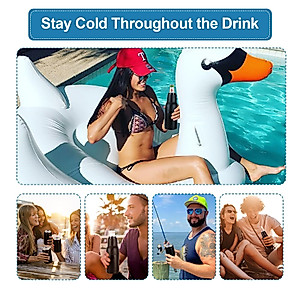 12Oz - Hgkeke Frosty Beer Holder Double Walled Stainless Steel Beer Bottle Insulator Holder Slim Can Cooler and Beer Bottle with Beer Opener Vacuum Insulated - Nice Gift for Men - Midnight Black