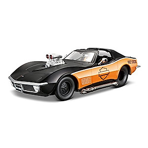Maisto Harley-Davidson 1970 Chevy Corvette Diecast Vehicle (1:25 Scale)