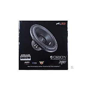 Orion XTR152D 15" Subwoofer 2 OHMS 3000 Watts Max Music Power Dual Voice Coil Car Audio Car Stereo Woofer
