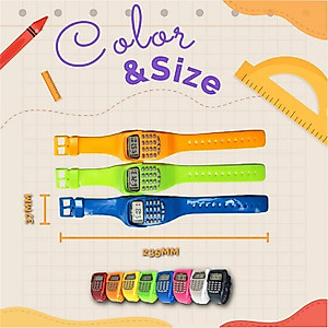 Calculator Digital Mens Watch with Resin Strap, YeLukk Financial Calculator for Students Children Office,Large Display Clearly Calculators,Easy to Used,Fashion Multi-Function Watches