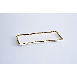 Pampa Bay Golden Salerno Medium Rectangular Tray