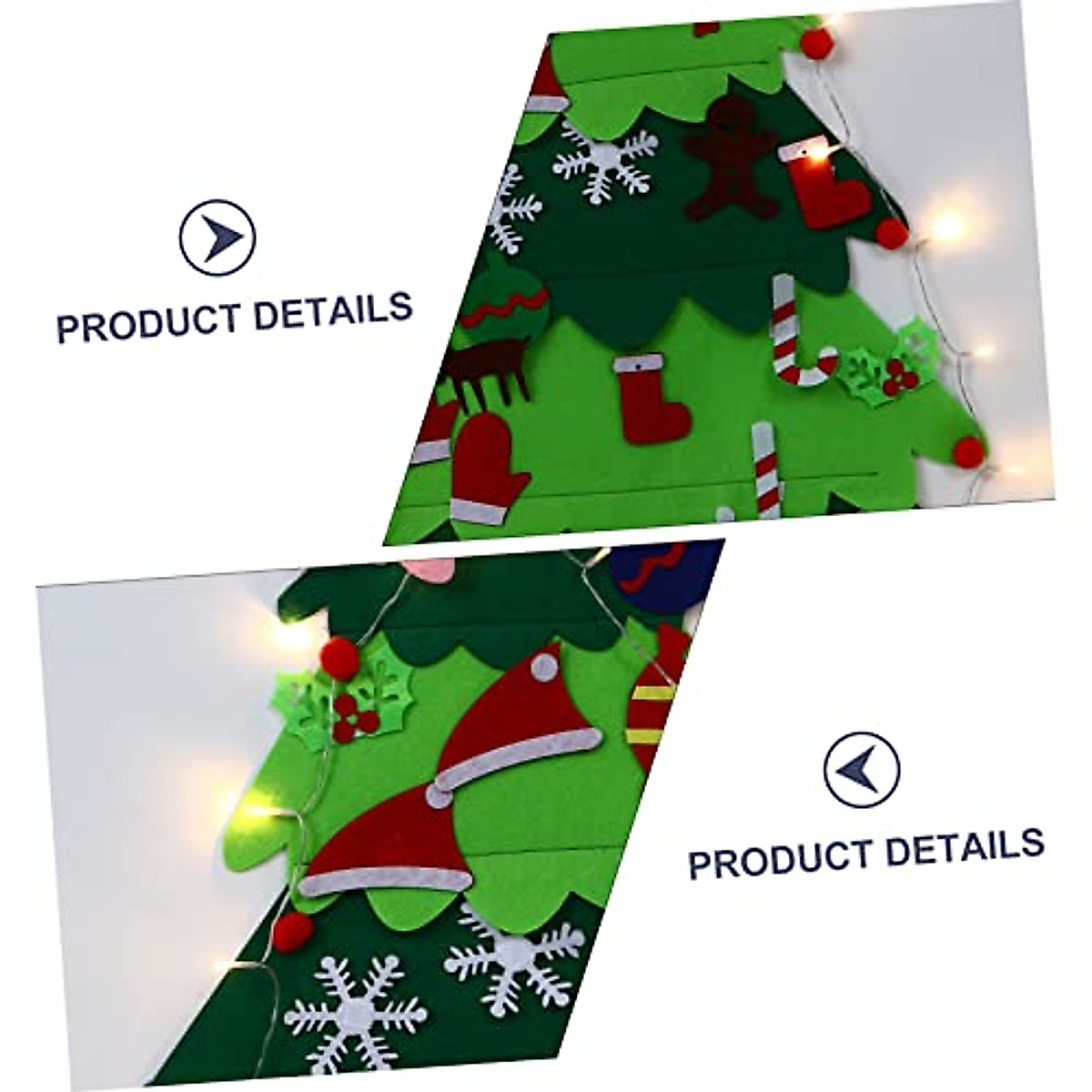 SAFIGLE 1pc DIY Christmas Tree Baby Educational Home Decoration Wall Sticker Decor Baby Christmas Nativity Ornaments for Kids Christmas Tree Hanging Christmas Tree Decor DIY Prop