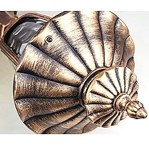 MODEBHD Modern Outdoor Column Lamp Tradition Classic Victoria Glass Lantern Aluminum Waterproof Antirust Table Lamp Street Post Lights Villa Garden Patio Lawn Lights E27 Lampholder Decoration