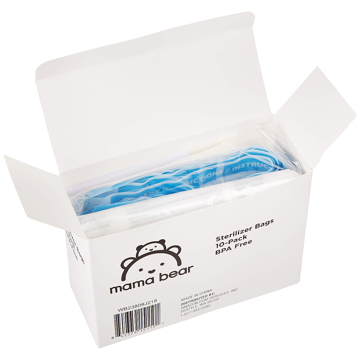 Amazon Brand - Mama Bear Sterilizer Bags, 10-count