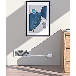 Abida 4" x 10" Register Booster Fan with Thermostat Control, Quiet Smart Register Vent with 10 Gear Wind Speed, Aluminum Frame Heating Cooling AC Vent, White