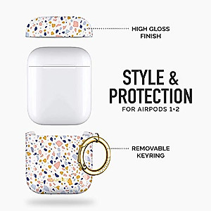 Vandel AirPod Case Cover for Women. Designer Apple AirPods Case for Women EarPods 2nd Generation & 1st Gen Hard Case with Aesthetic Design Case Keychain, for Women, Girls
