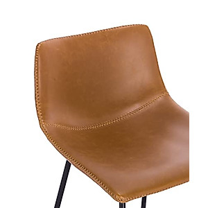 Poly and Bark Paxton 24” Counter Stool, Set of 3 Tan