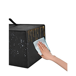 Countertop Ice Maker Cover Heavy Duty Nylon Material Waterproof Dust Cover Case Compatible With Electactic Countertop Self-Cleaning Ice Maker Machine ICE91122 Black 13.8"Dx11"Wx11"H