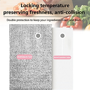 SMILCO Reusable Insulation Bags Thermal Box Liners Metalized Box Liners Lunch Food Box Shopping Bag Insulation Lining Waterproof Insulation Package (25 Pack/ 8 In x 11 In)…