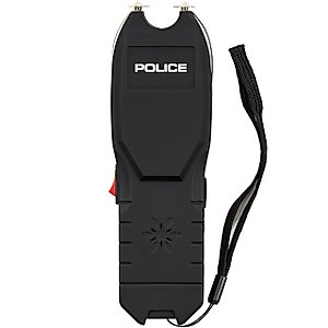 POLICE 2101 Stun Gun with LED Flashlight and Siren Alarm