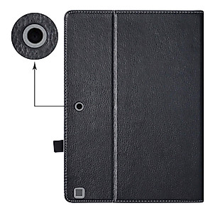 Bige for Dell Latitude 7200 Case,PU Leather Folio 2-Folding Stand Cover for Dell Latitude 7200 /Latitude 7210 12.3" 2-in-1 Tablet(Not fit Latitude 7200 Laptop),Black