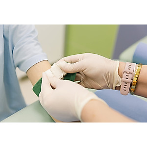 Cranberry USA Cranberry Silkcare Latex Exam Gloves, Case of 100, X-Small, Lanolin & Vitamin E, 4.5 Mil